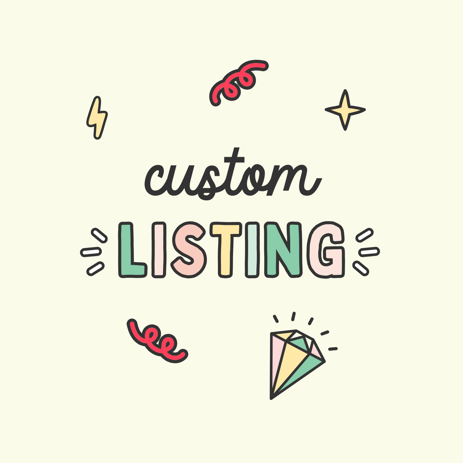 Custom Listing – Pepper Pop Paper